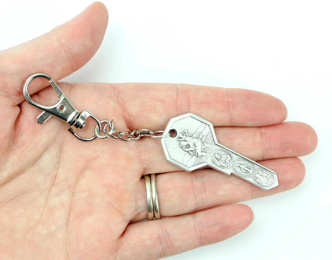 Key Chain Swivel Lobster Claw Clasp With Attached Chain Iron | Etsy