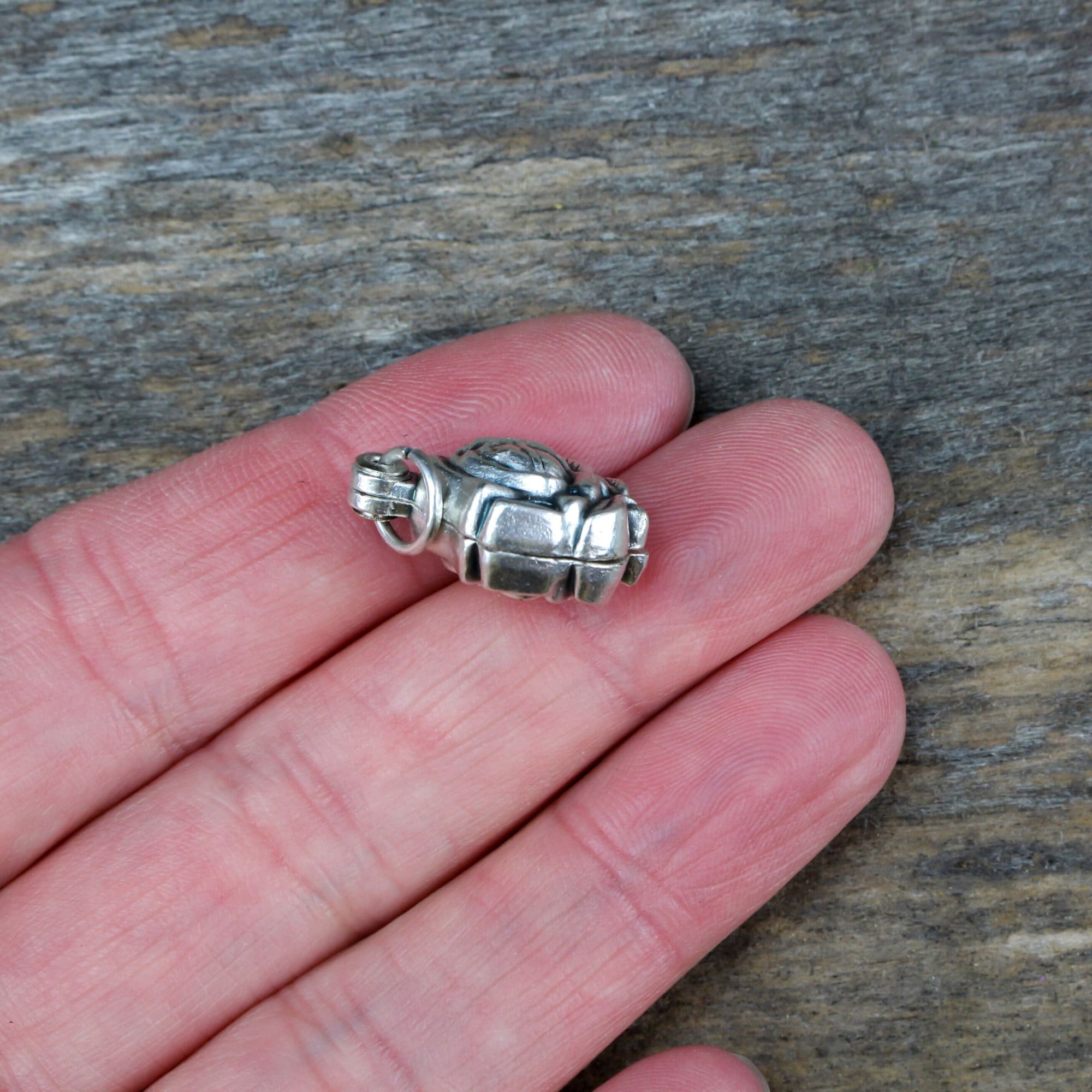 Saint Benedict Sliding Rose Locket Devil Chasing Medal - Protection ...