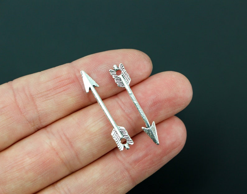 Silver Arrow Charms - Symbol of Direction - Set Your Intention Focus ...