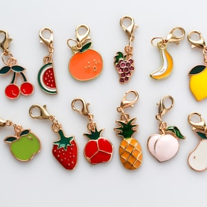 The Twelve Fruits of the Holy Spirit Charm Set - Enamel Fruit Pendants ...