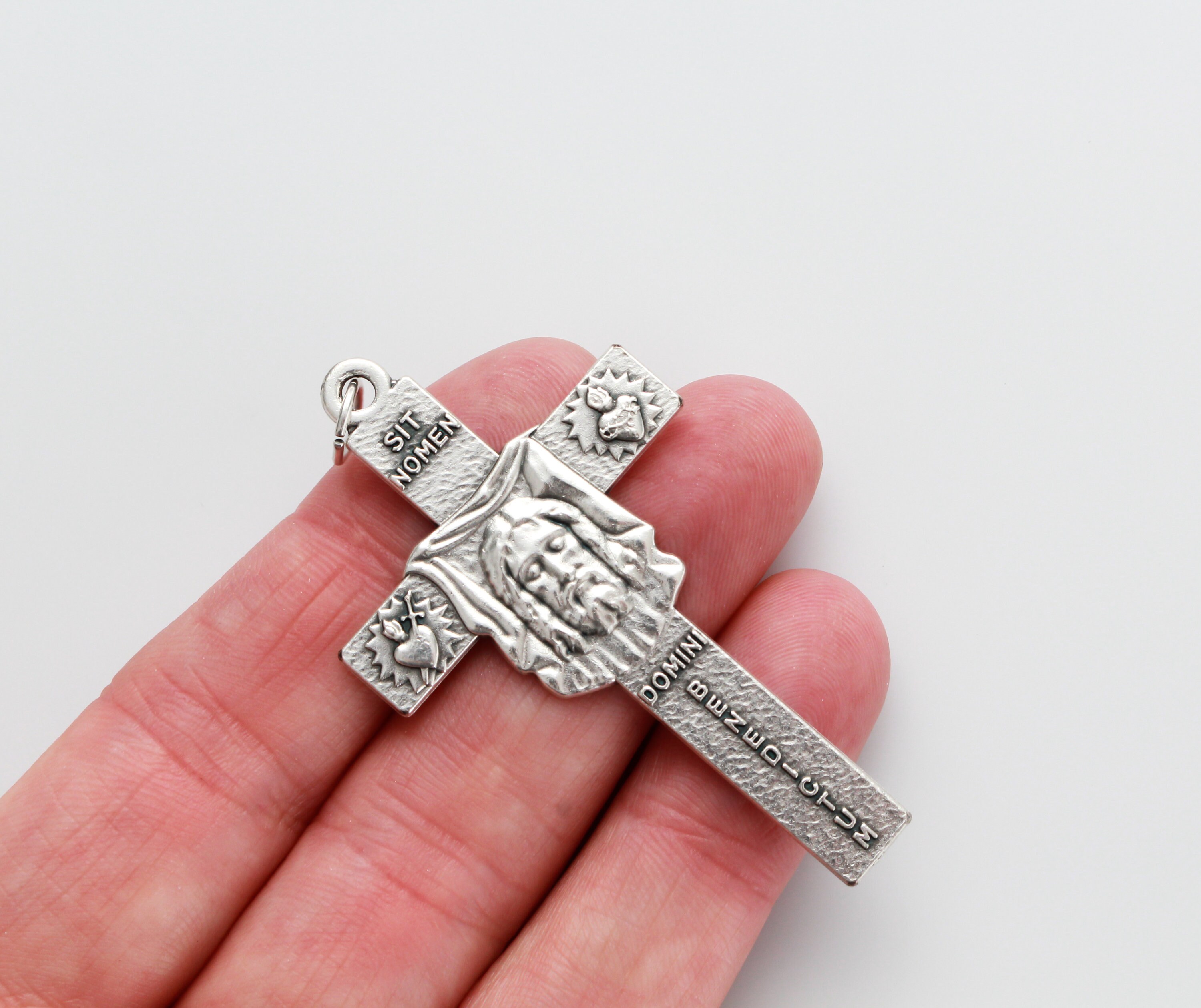 The Face of Christ Crucifix Cross - in the Name of God, Get Behind Me ...