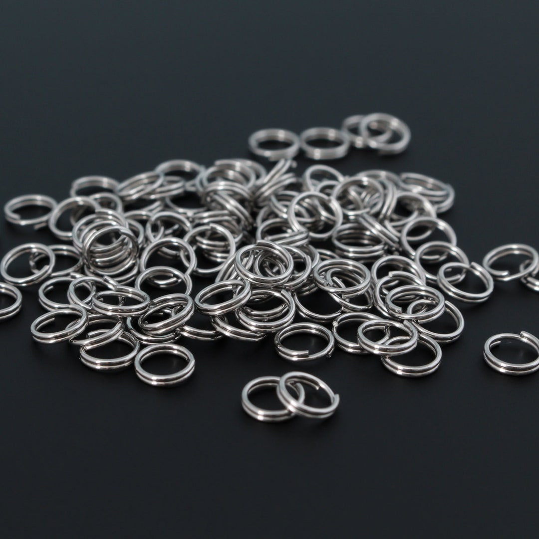 6mm Split Jump Rings - Stainless Steel Double Loop Rings, 100pcs - Etsy