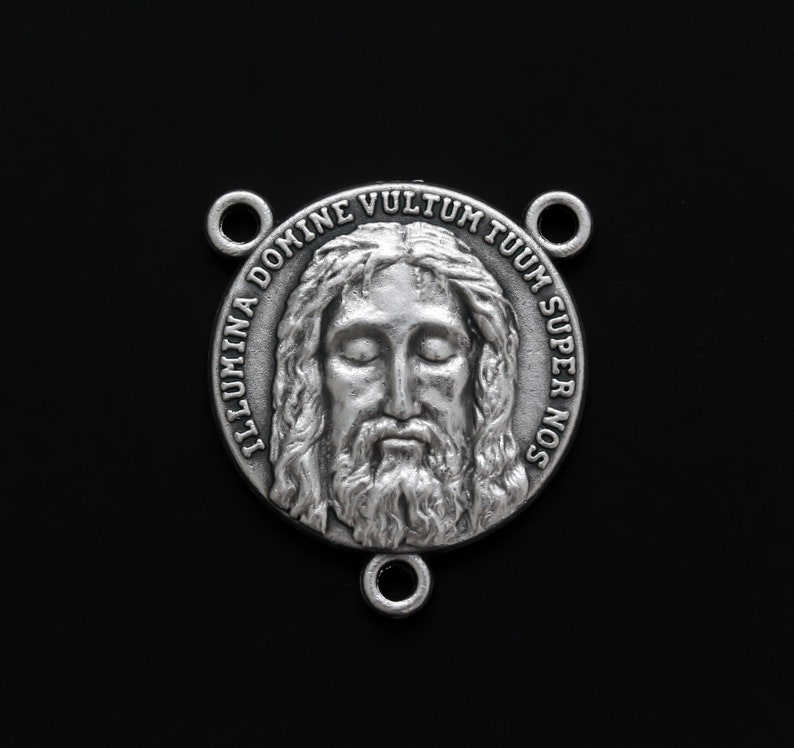 Holy Face of Christ Rosary Center Latin Five Wounds of Jesus - Etsy