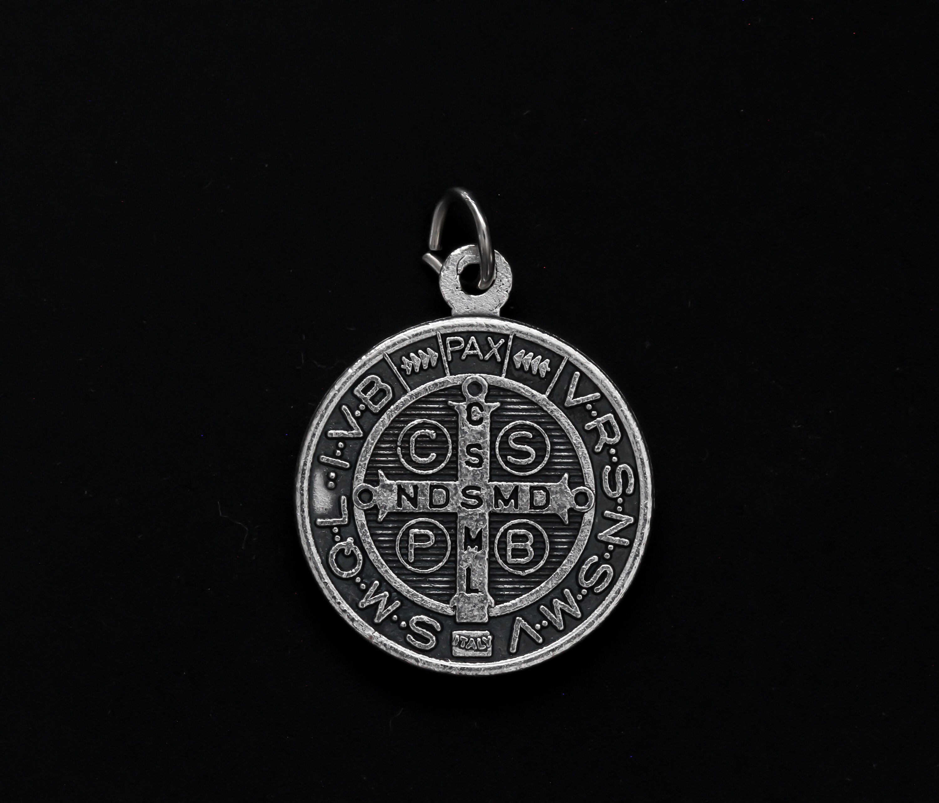 Silver Saint Benedict Medal Devil Chasing Medal Protection - Etsy