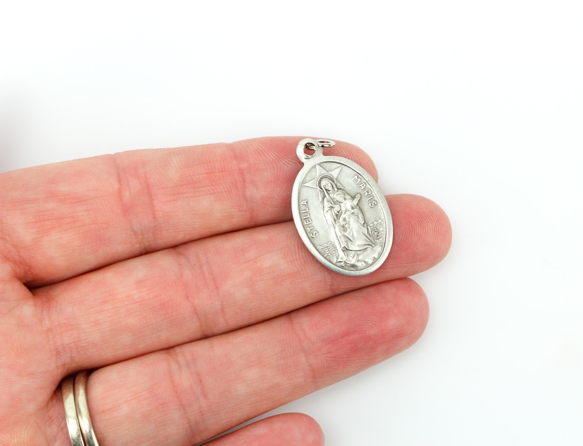 Stella Maris Medal Our Lady Star of the Sea Blessed Virgin | Etsy