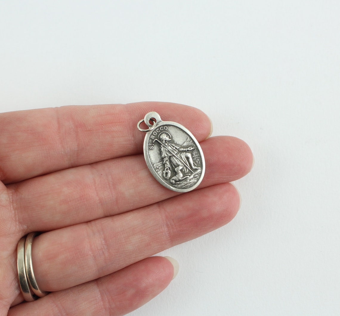 Saint Roch Medal St. Rocco Patron of Dogs Contagious - Etsy