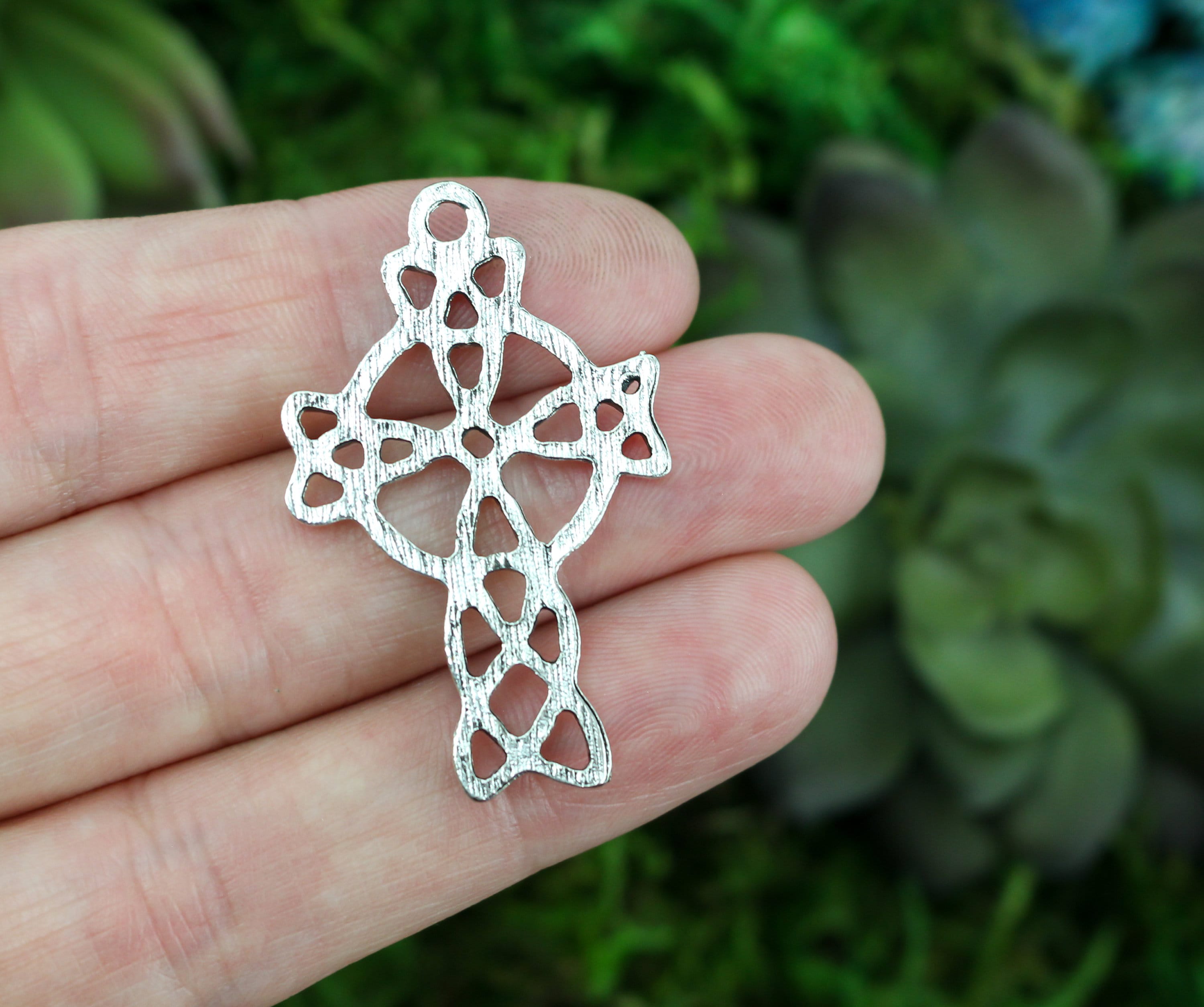 Irish Celtic Cross Pendant With Trinity Knot Symbol of Holy Trinity ...
