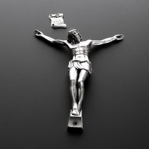 Large Silver Corpus for Wall Crucifix 4-1/8 Long Body of Christ DIY ...