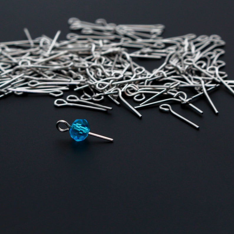 Stainless Steel Eye Pins 11mm Long X 0.7mm (21 Gauge) 20g Which is ...