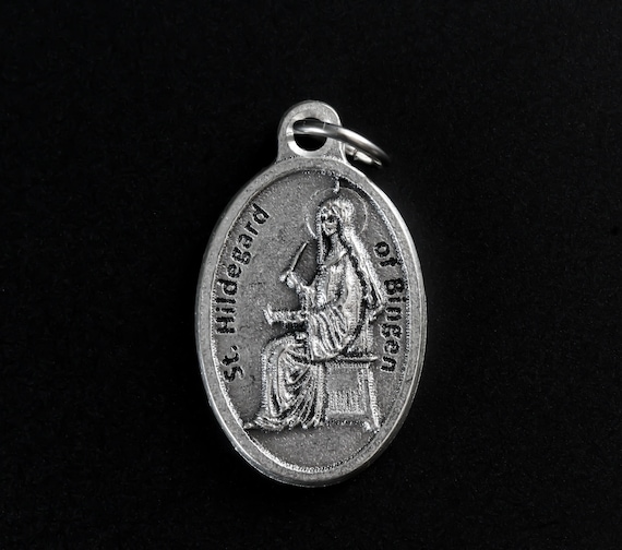Saint Medal Sterling Silver Oval Patron | .925 Silver With Chain ...