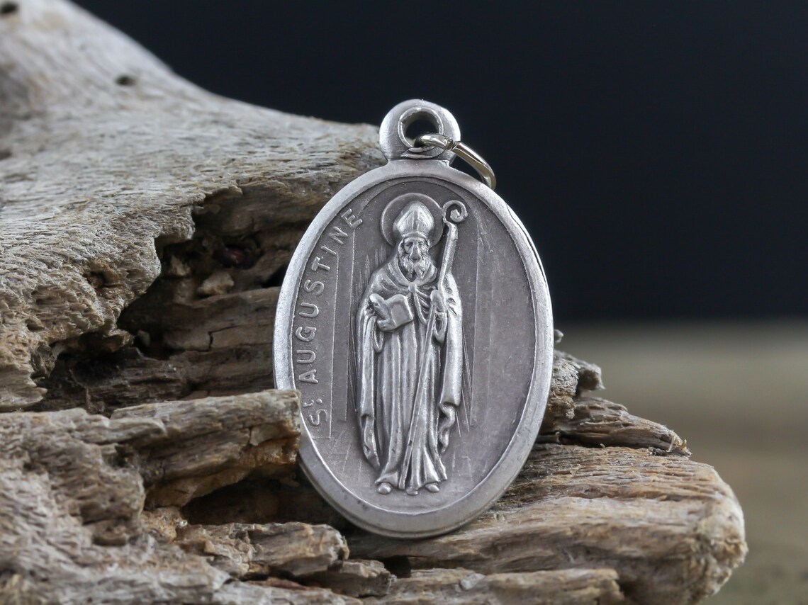 Saint Augustine of Hippo Medal - Patron of Brewers, Printers ...