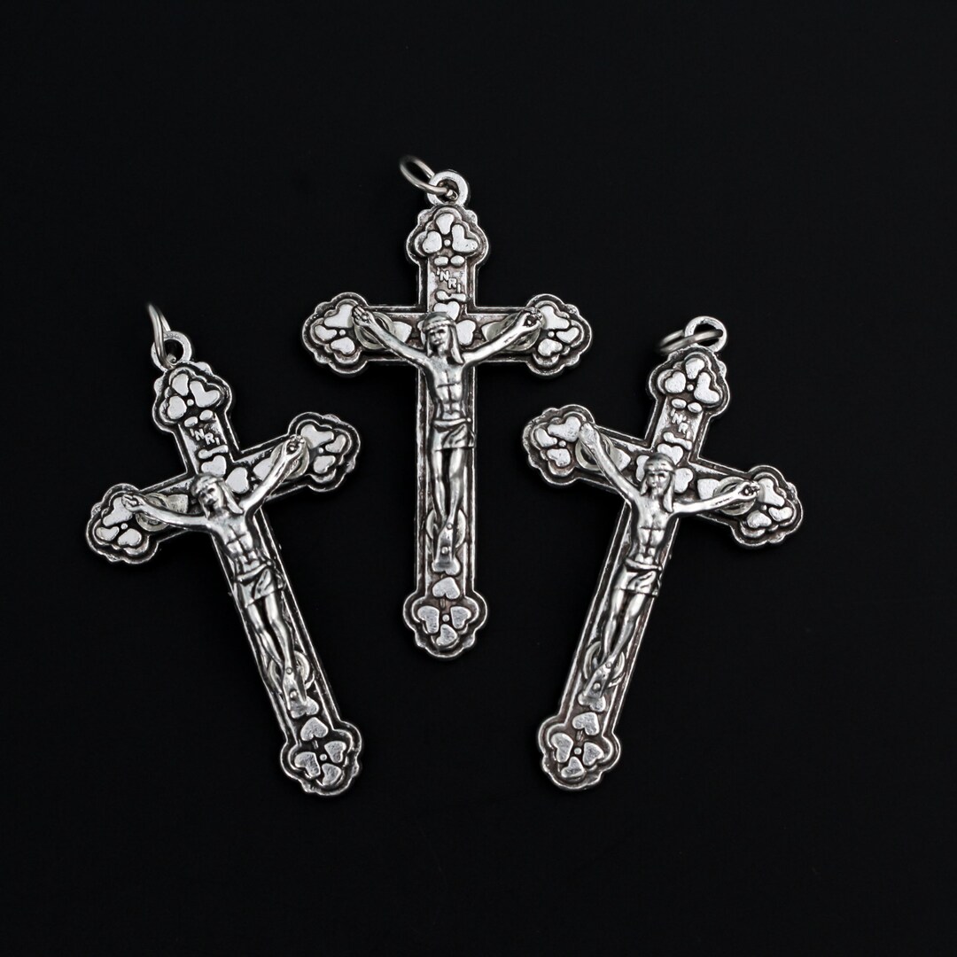 Heart Crucifix Crosses Byzantine in Style, 1-7/8" Long - Sold in Packs ...