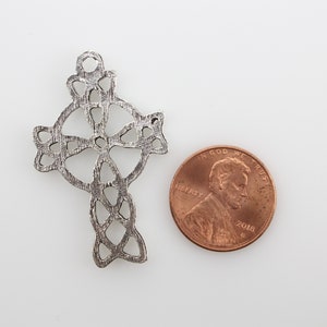 Irish Celtic Cross Pendant With Trinity Knot Symbol of Holy Trinity ...