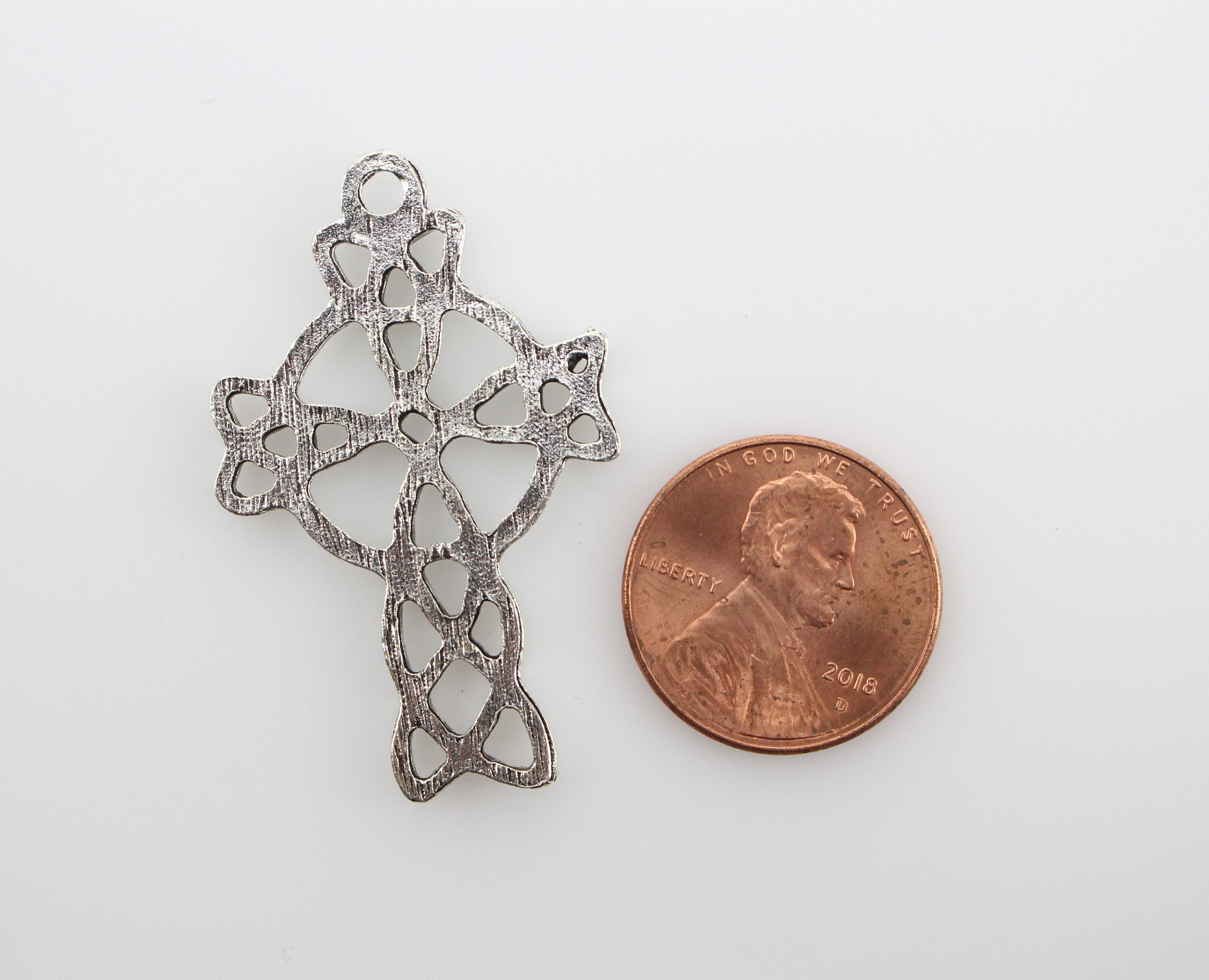 Irish Celtic Cross Pendant With Trinity Knot Symbol of Holy Trinity ...