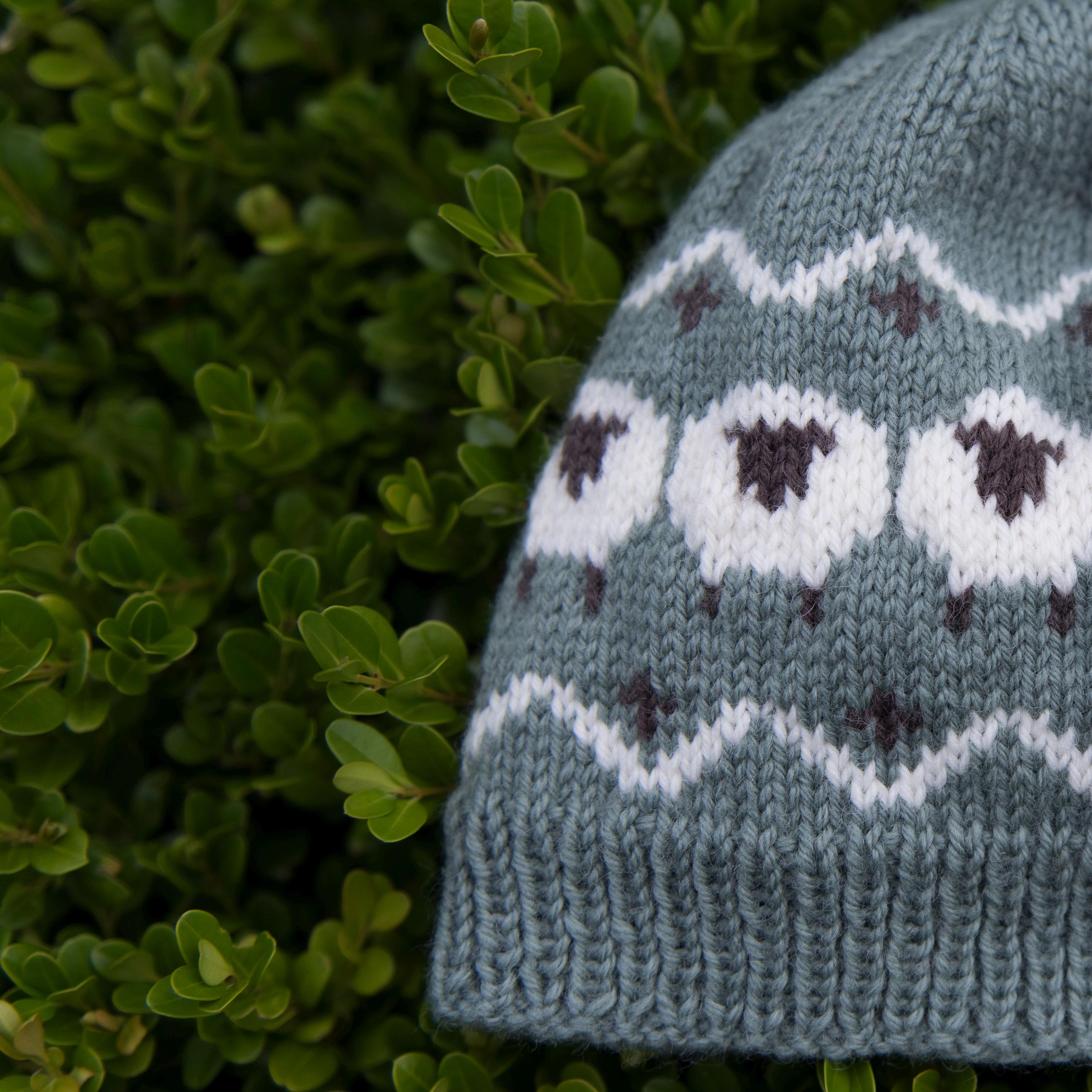 Sheep Hat Knitting Pattern, Kids Colorwork Hat PDF, Animal Knit Hat for ...