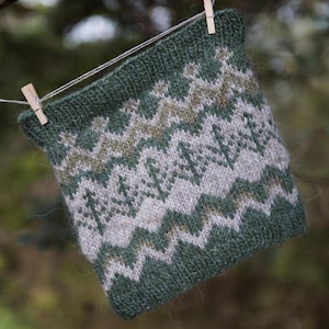 Forest Trees Cowl Knitting Pattern, Cozy Neck Warmer With Nature ...