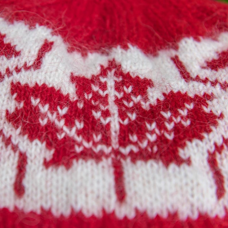 Maple Leaf Hat Knitting Pattern, Fair Isle Beanie PDF, Colorwork Knit ...