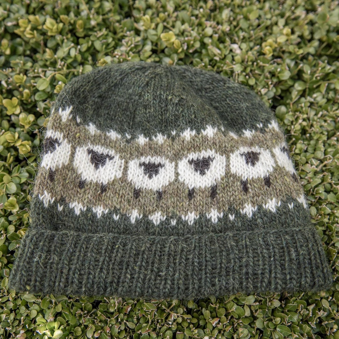 Sheep Hat Knitting Pattern, Stranded Colorwork Beanie, Fair Isle Farm ...