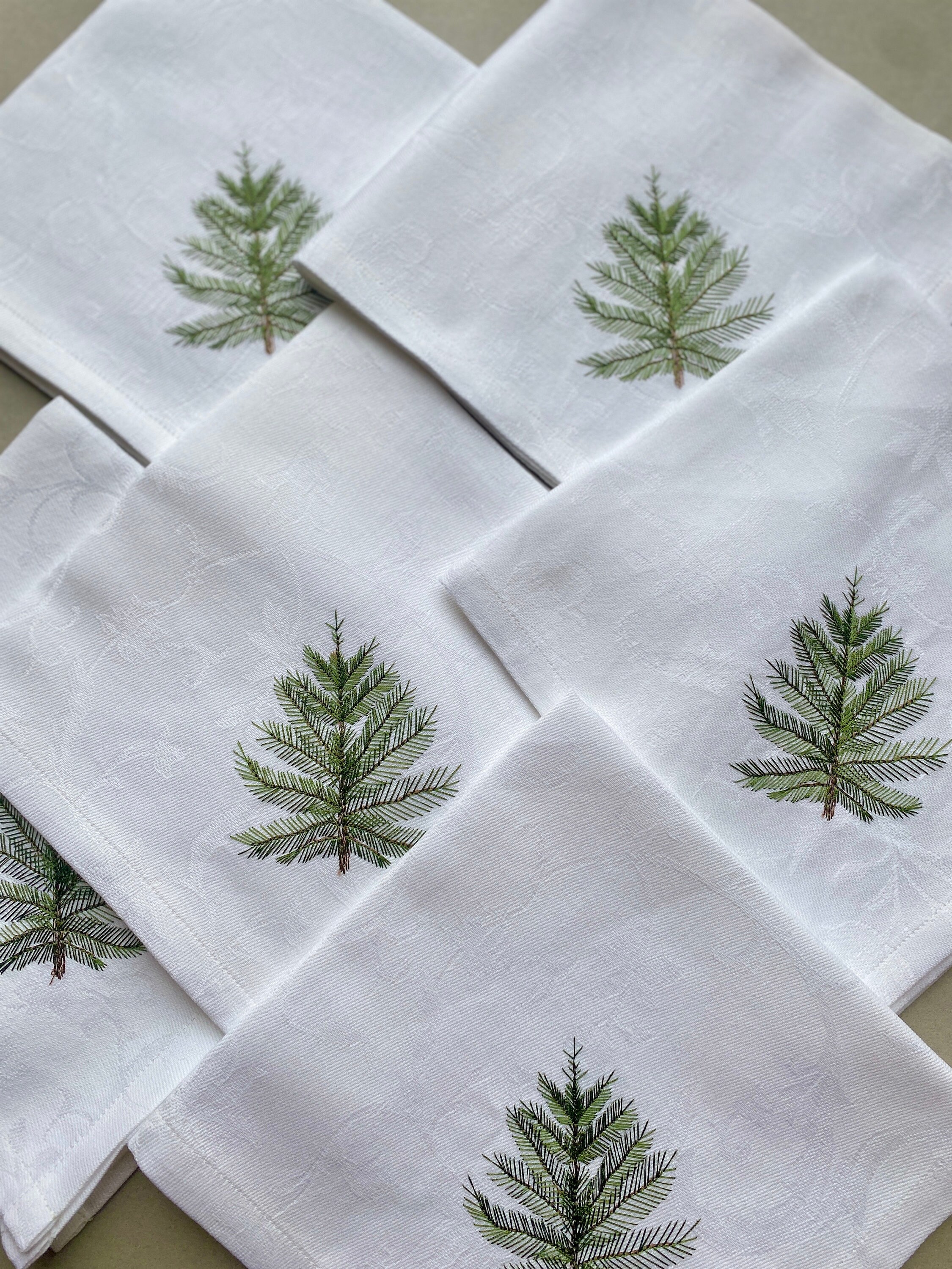 CUSTOM NAPKINS, Decorative Personalized Embroidered Napkins, Washable ...