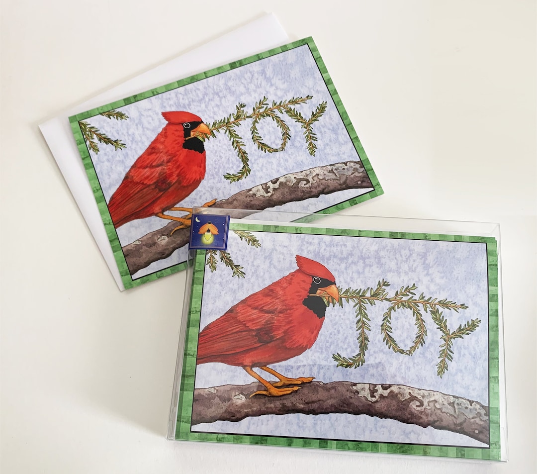 Joy Cardinal Christmas Card Boxed Set of 8 Cardinal Christmas Card ...
