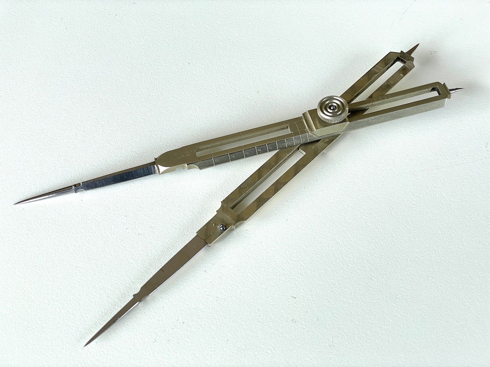 Vintage 7-1/4" Schoenner German Made PROPORTIONAL DIVIDERS in Original ...