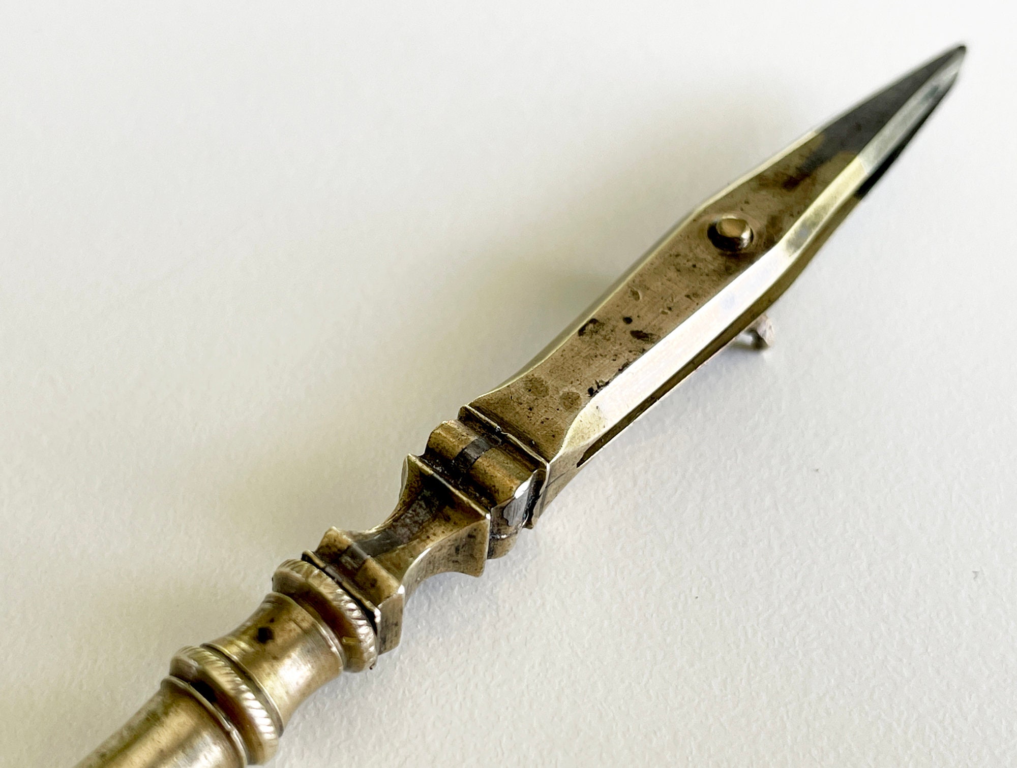 18th Century Vintage BRASS RULING PEN With Hand Cut Wing Screw - Etsy