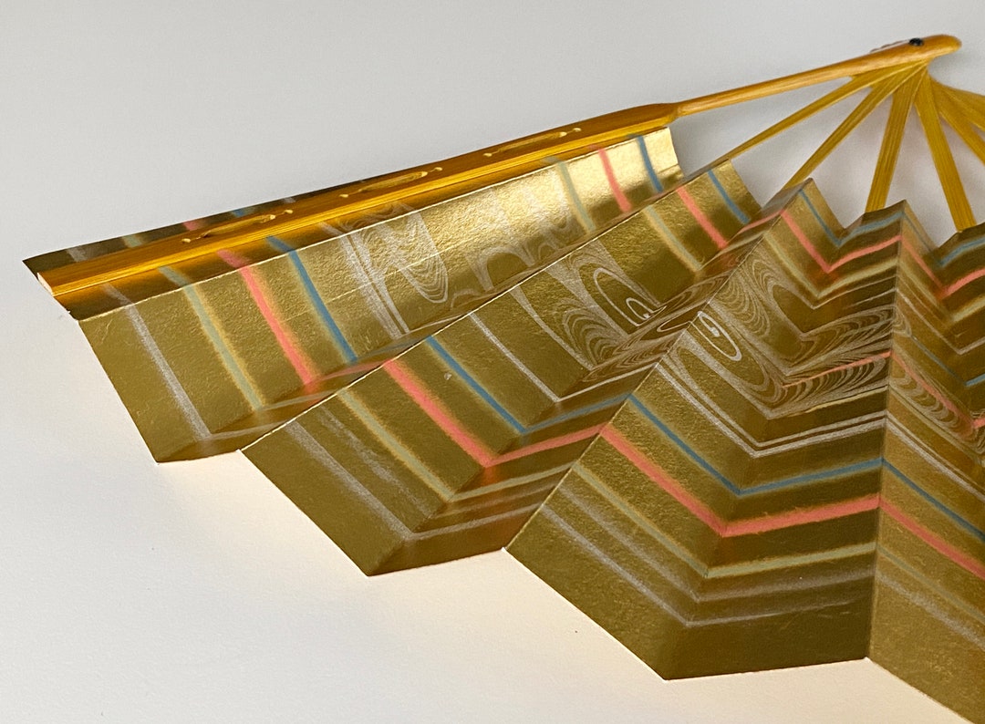 NEW Vintage Traditional Japanese Folding Dance Fan Sensu Made in Kyoto ...