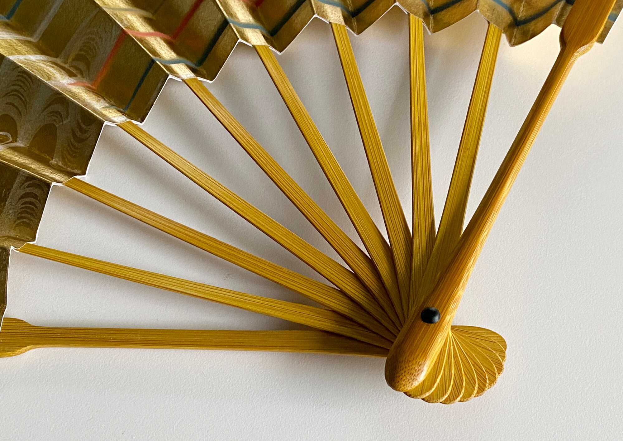 NEW Vintage Traditional Japanese Folding Dance Fan Sensu Made in Kyoto ...