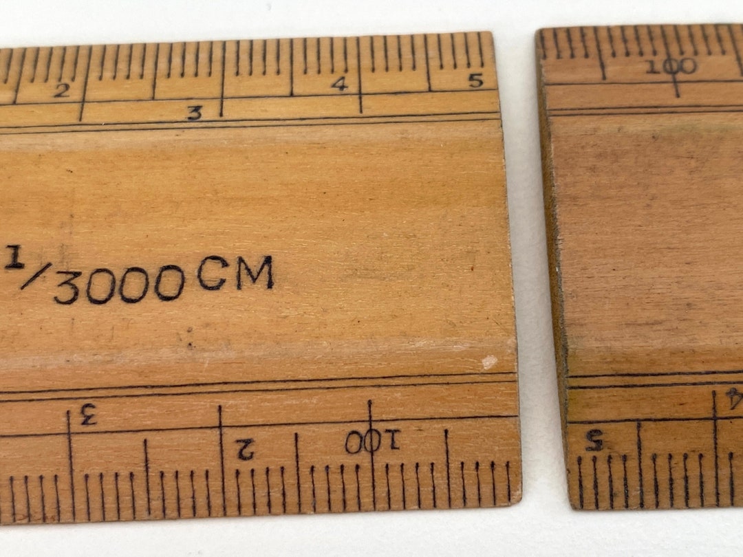 Three Vintage BOXWOOD Finger Scale Rules Drafting Drawing Engine ...