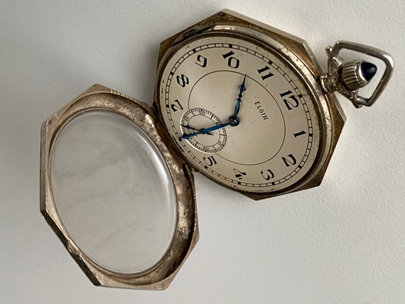 Complete 100 year old ELGIN 1923 Antique Vintage POCK… - Gem