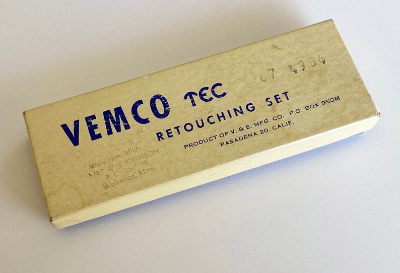 RARE Mid Century VEMCO TEC Retouching Set Drafting Mechanical Pencil ...