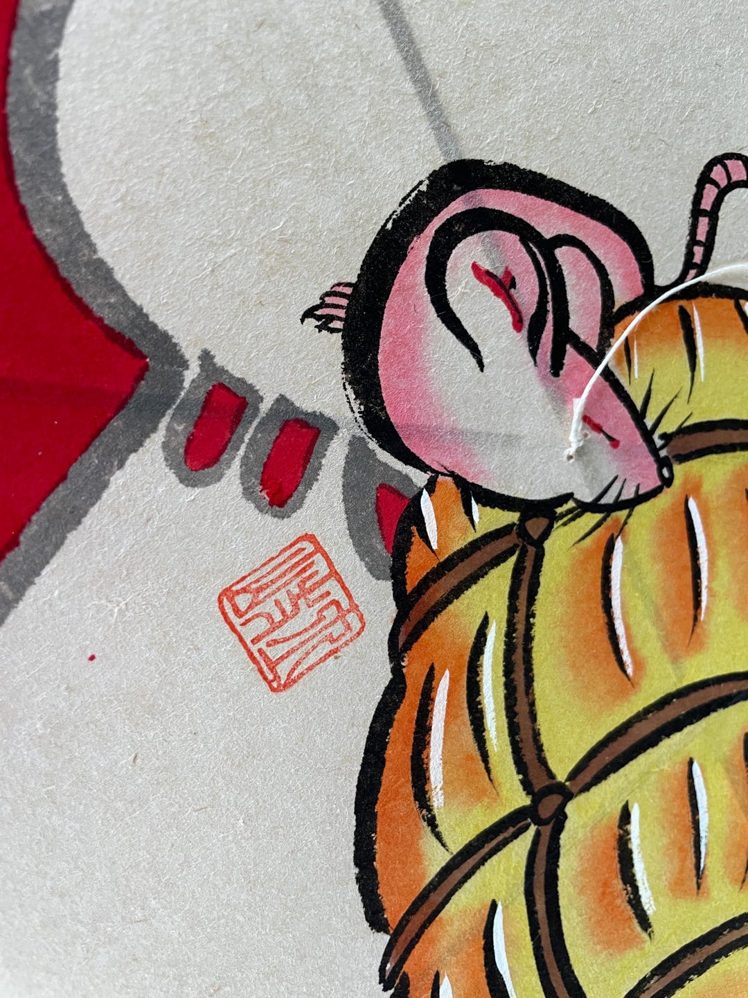 Vintage HANDPAINTED Japanese Paper Kite - Etsy