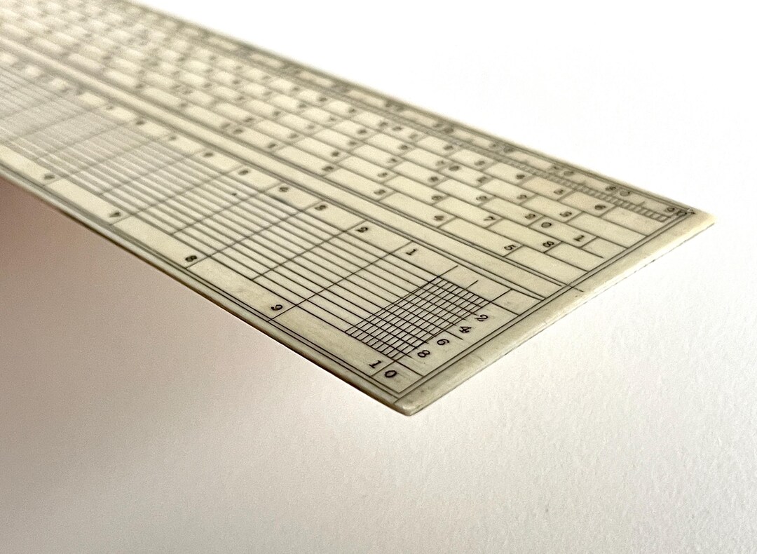 RARE 19th Century 6” Equal Parts and Decimal Diagonal Bone Scale Rule ...
