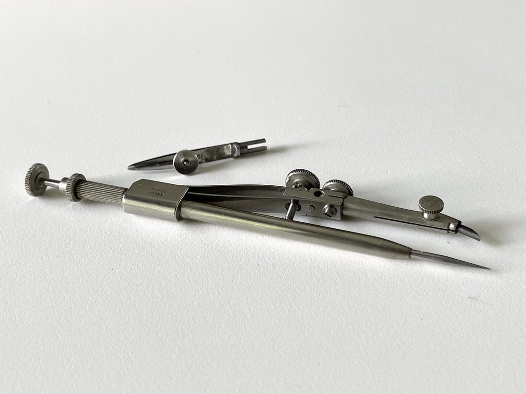 Vintage K&E Keuffel Esser 914 ANVIL 4-1/2” Drop Bow Pen and Pencil ...