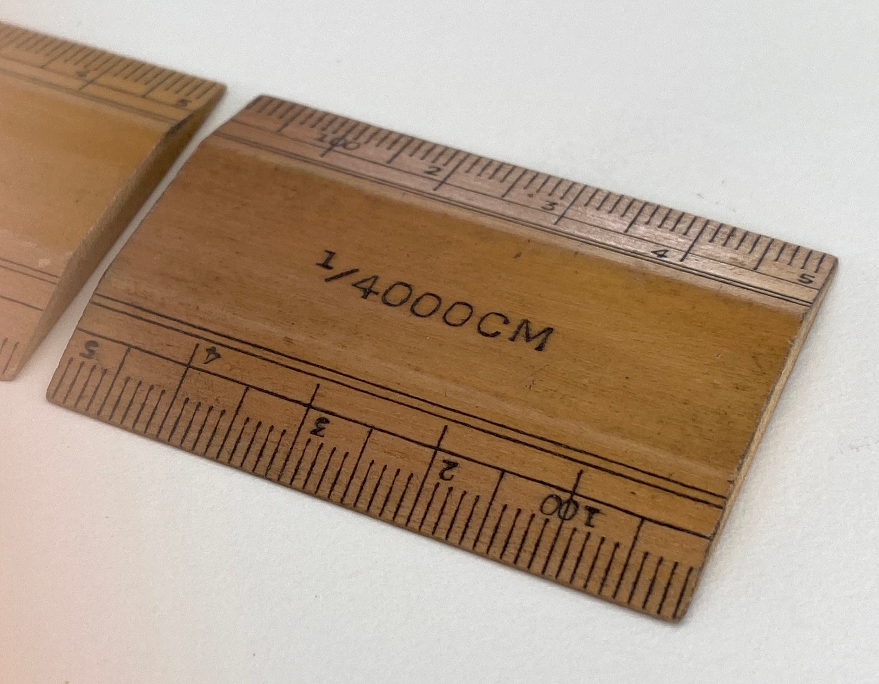 Three Vintage BOXWOOD Finger Scale Rules Drafting Drawing Engine ...