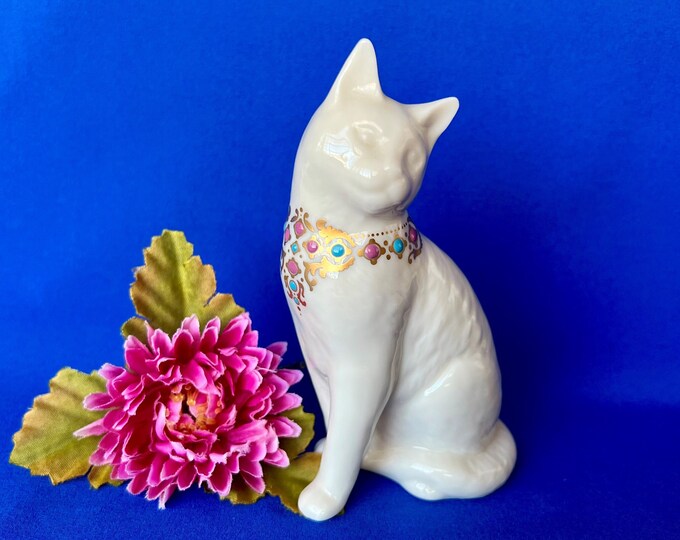 Vintage Lenox China Jewels Cat Figurine, Lenox 1994 China Jewels ...