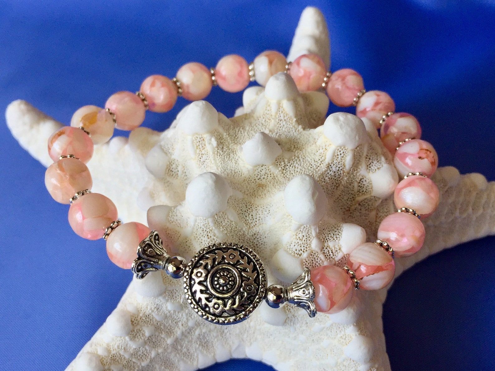 Shell Jewelry Shell Bracelet Chunky Bracelet Beaded | Etsy