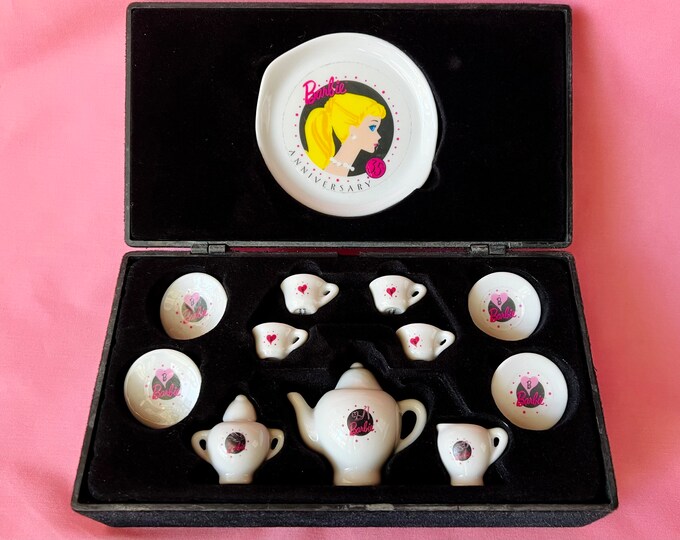 Vintage Barbie 35th Anniversary Tea Set by Chilton Toys 1994 - Etsy