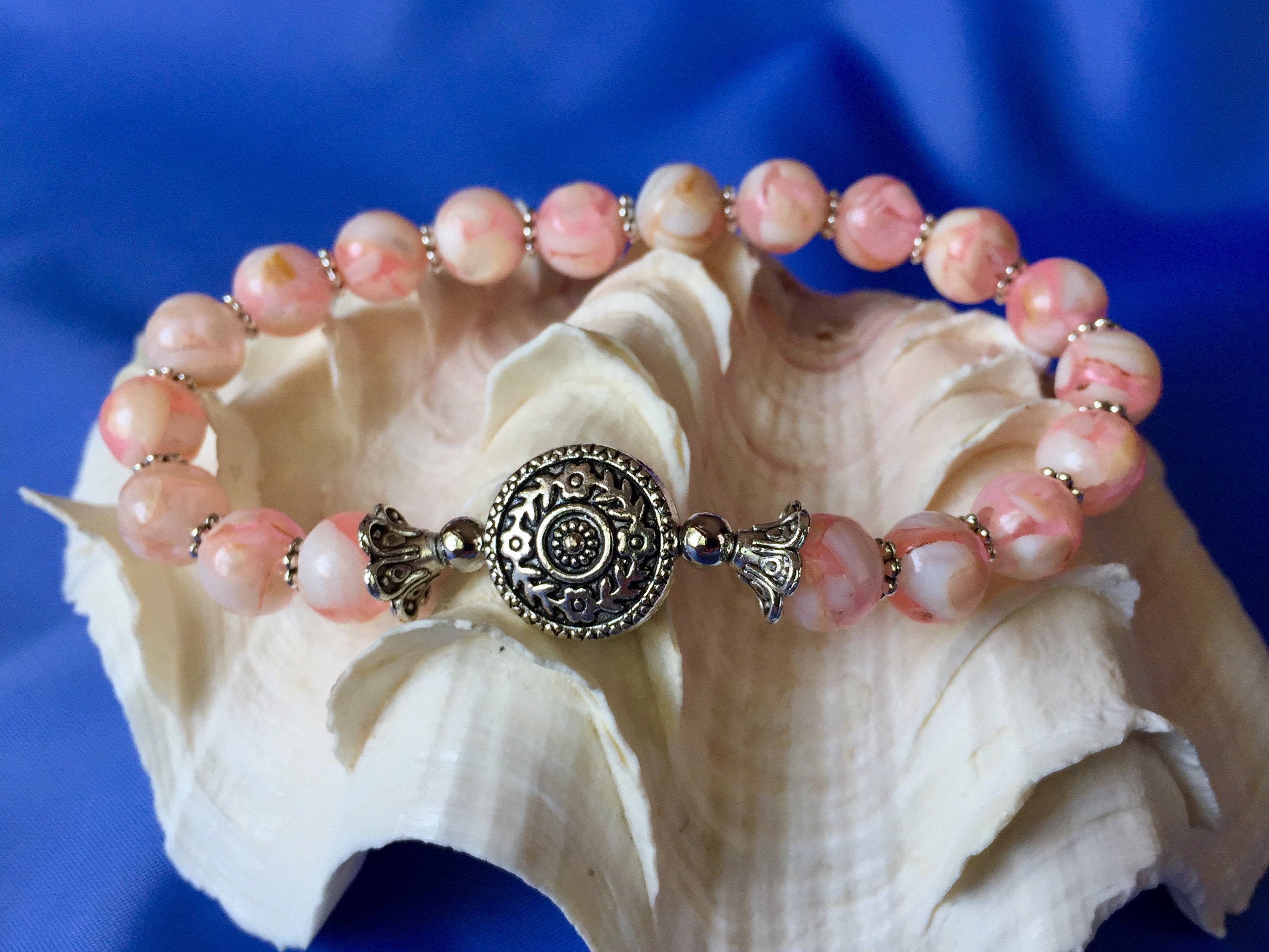 Shell Jewelry Shell Bracelet Chunky Bracelet Beaded | Etsy