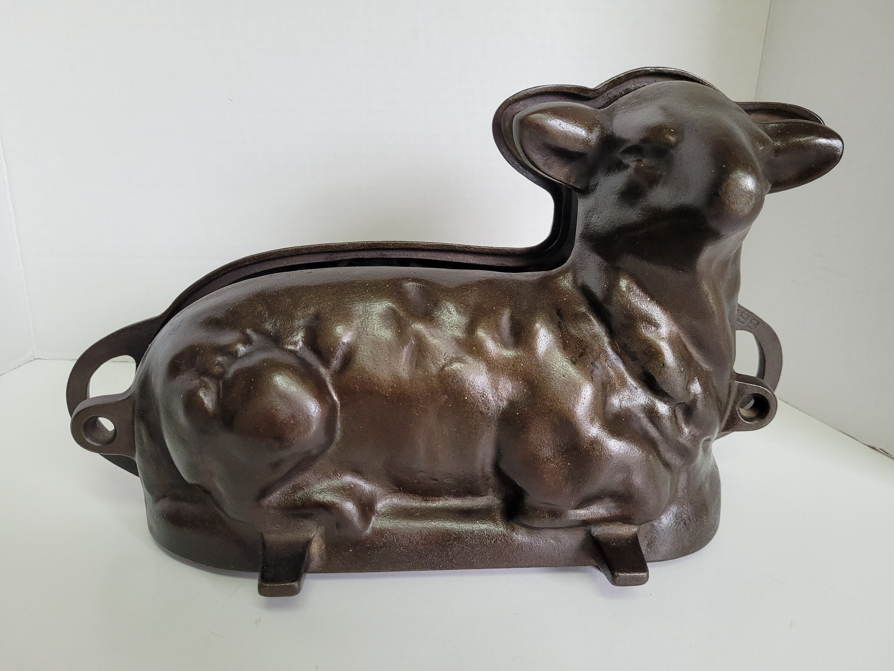 Vintage Iron Lamb Cake Mold | Etsy