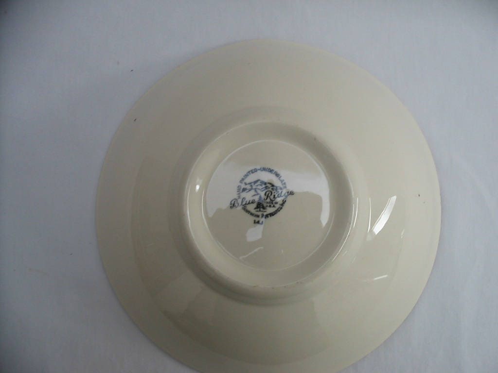 Blue Ridge Pottery Southern Potteries Breakfast Bar Pattern Divided ...