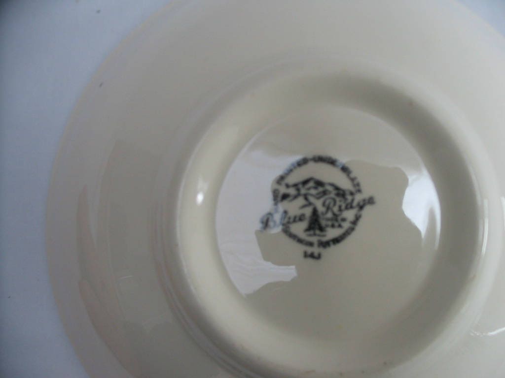 Blue Ridge Pottery Southern Potteries Breakfast Bar Pattern Divided ...