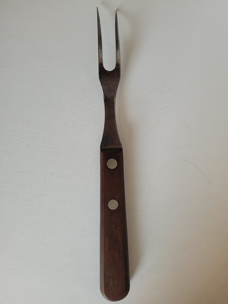 Vintage Made in USA Stainless Steel and Wood Robeson Cooking Fork - Etsy