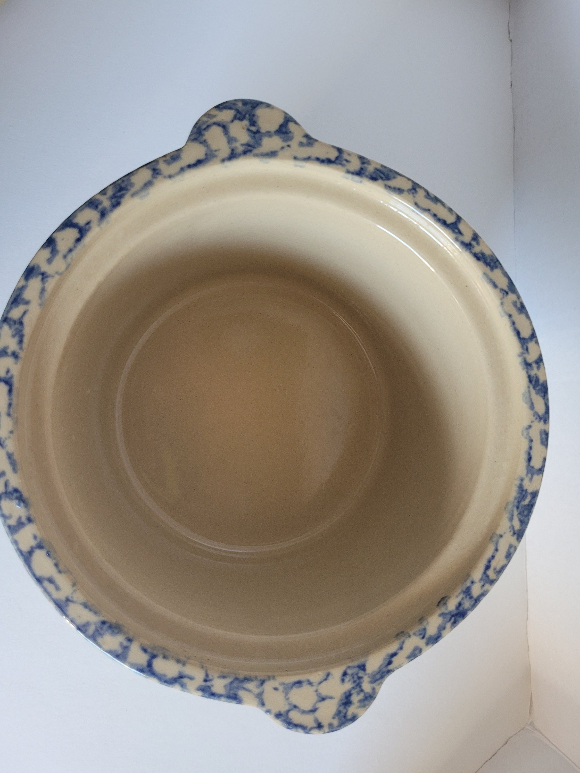 Robinson Ransbottom 2 Quart Blue Spongeware and Wheat - Etsy