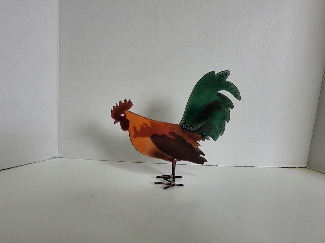 Enamel Rooster - Etsy