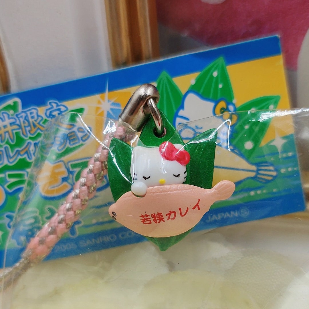 Vintage Sanrio Hello Kitty Pink Fish Phone Charm Strap,hello Kitty ...
