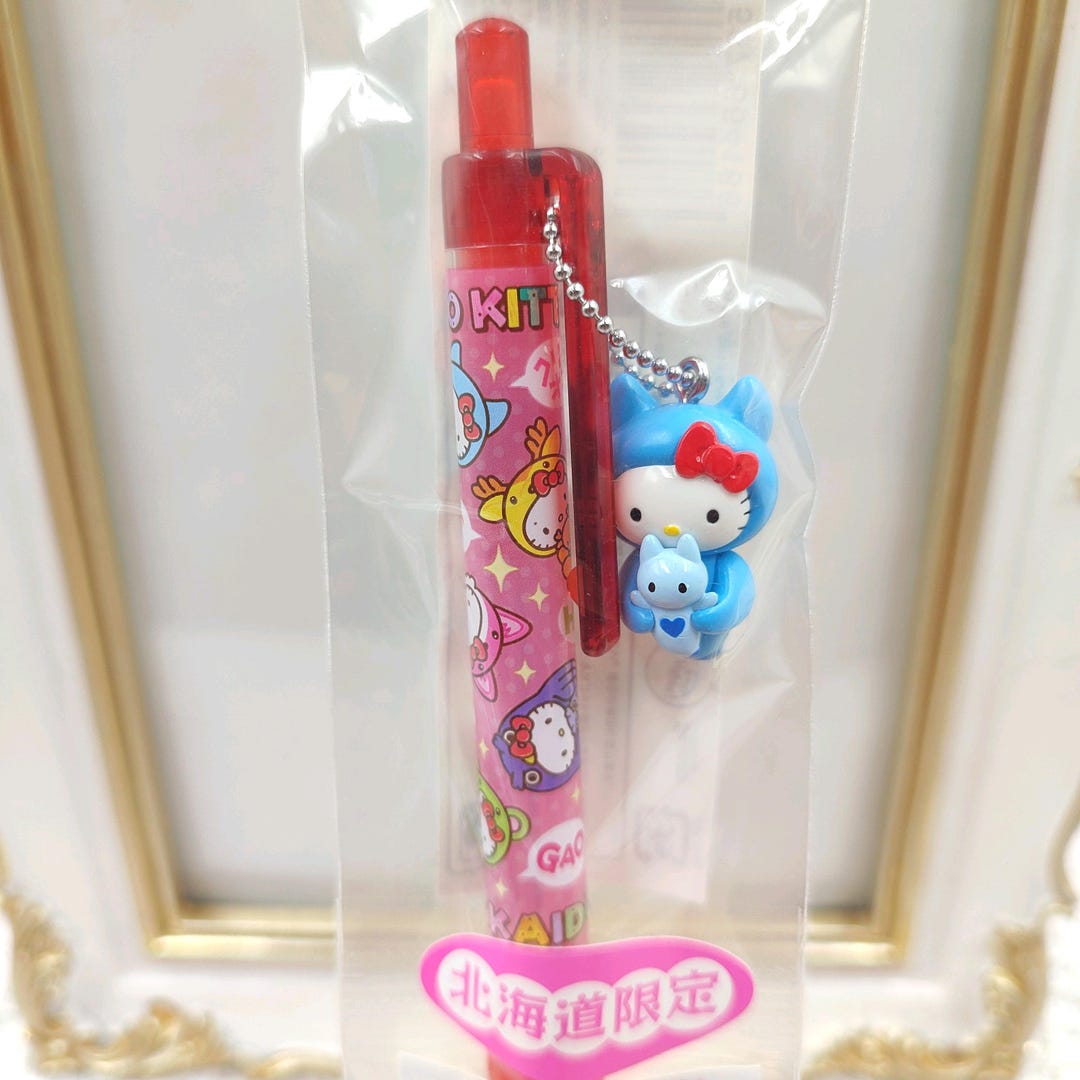 Vintage Hello Kitty Mechanical Pencil Kitty Costume Charm Hokkaido ...