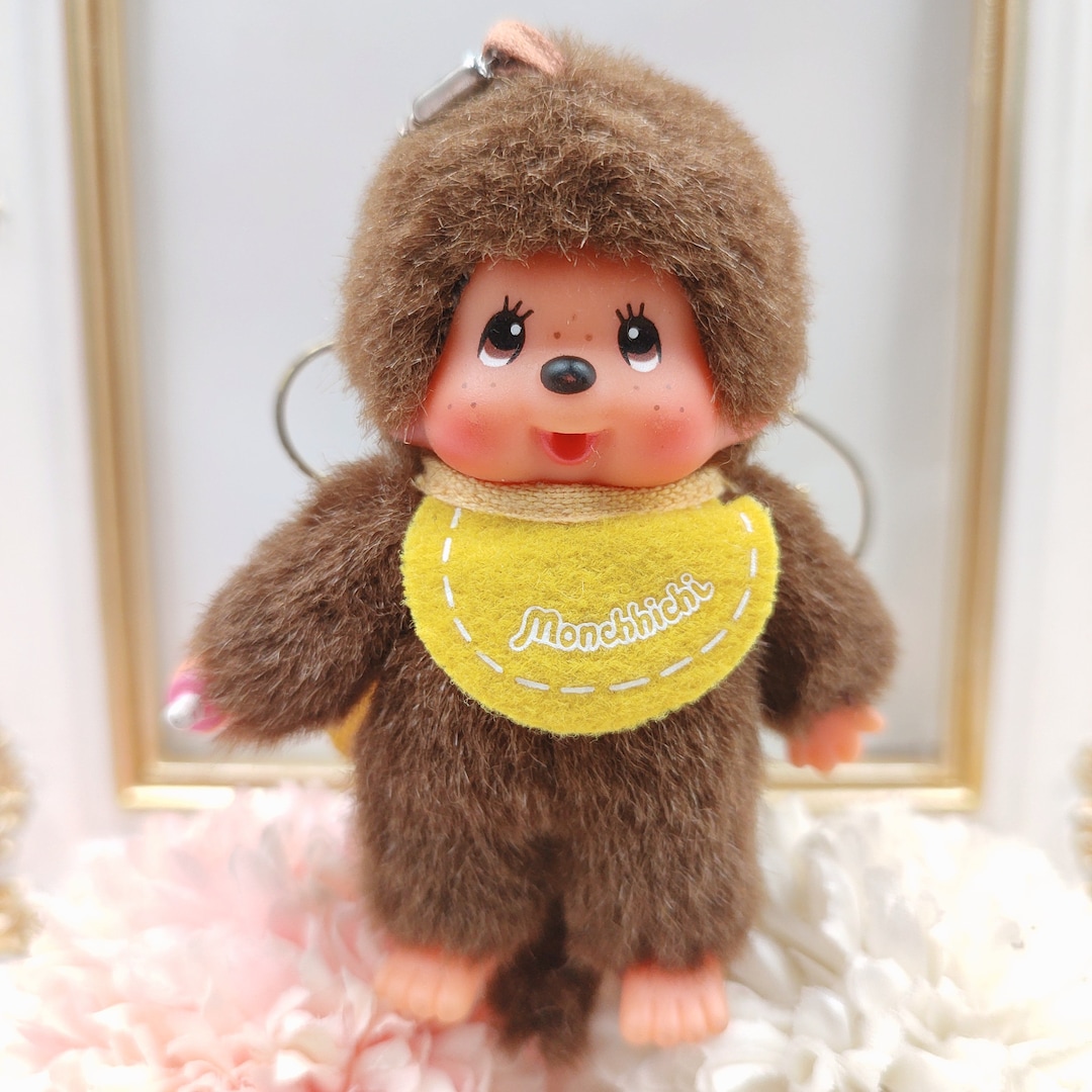 Vintage Monchhichi Plush Doll Keychain,key Holder,charm Bag,gift - Etsy
