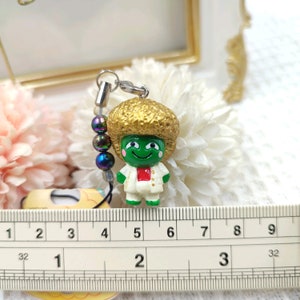 Marimokkori Marimo Moss Ball Figure Costume Charm Strap Man Magic Hair ...