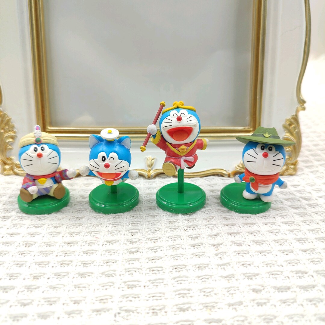 Vintage 2003 Doraemon Mini Figure Stand Mascot Anime Japan Set of 4 - Etsy